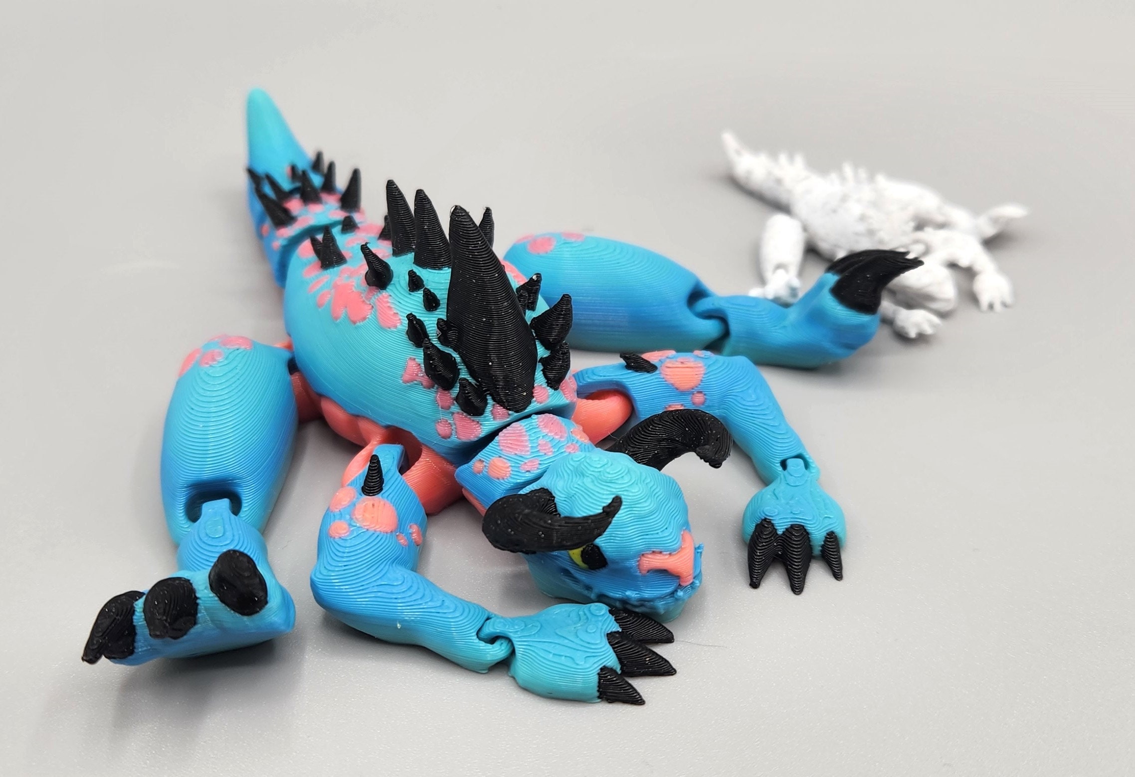 Fallout Cute Flexi Deathclaw, With Extra Small Keychain Variant 3D ...