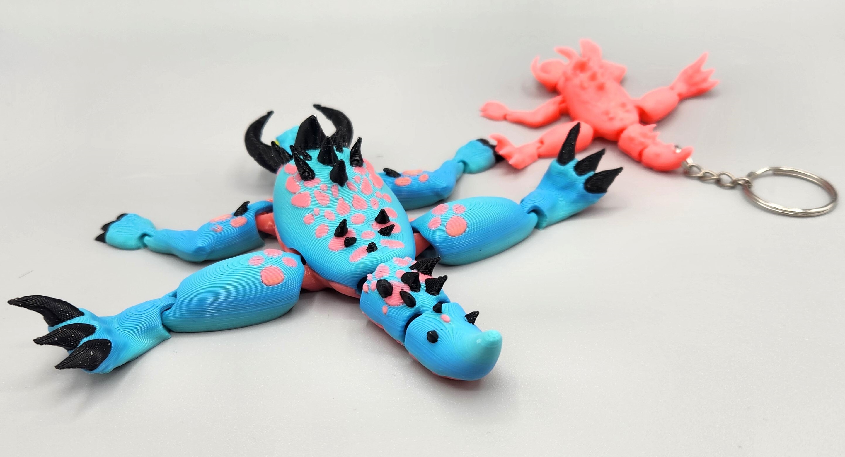 Fallout Cute Flexi Deathclaw, With Extra Small Keychain Variant 3D ...