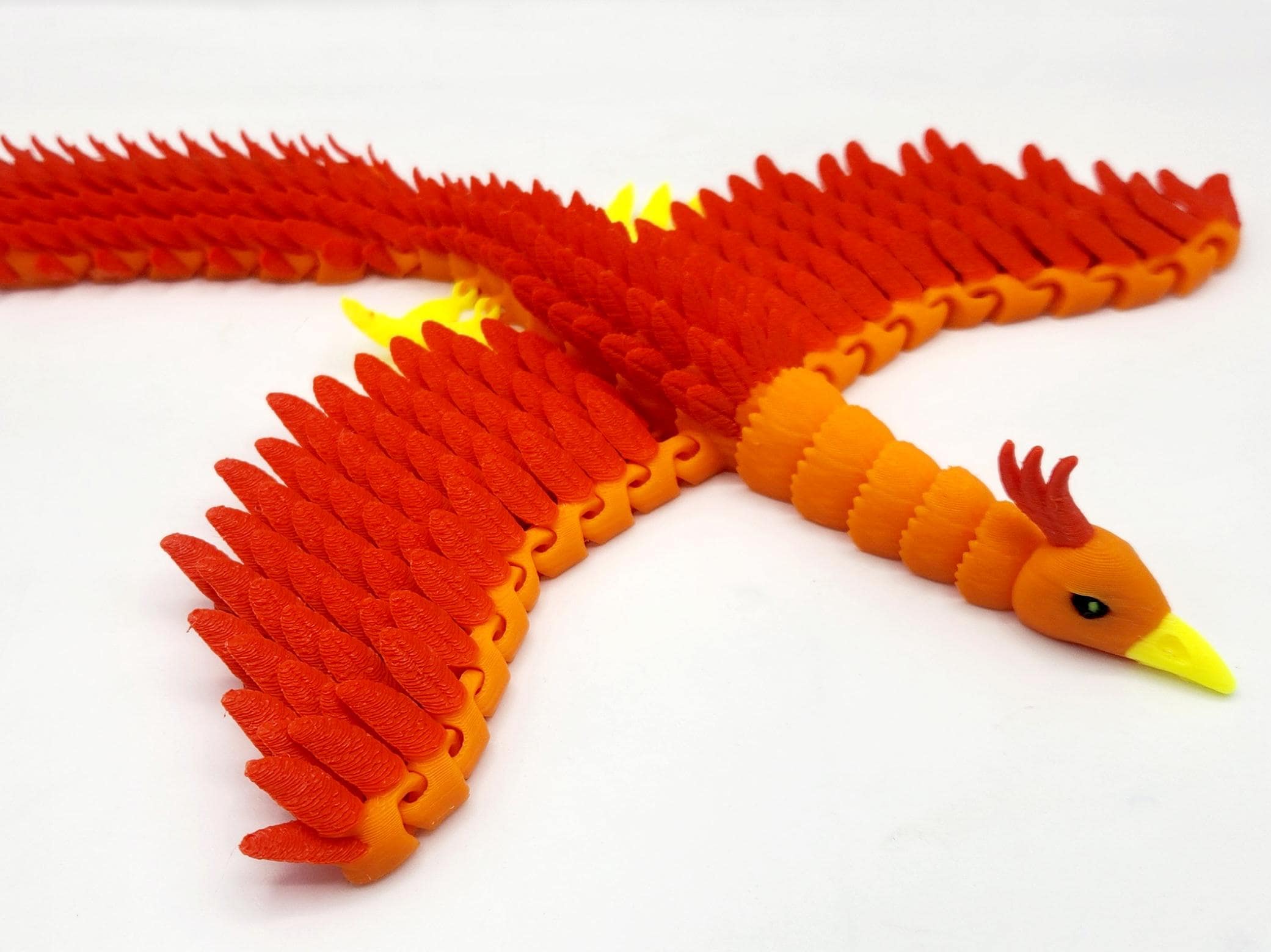 Flexi Phoenix & Peacock 3D Model for 3D Printing - Etsy
