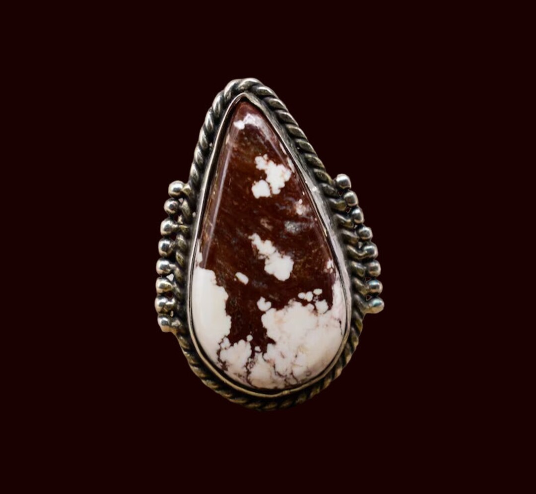 Wild Horse Magnesite Ring, Native American Ring, Torquoise Ring, 925 ...