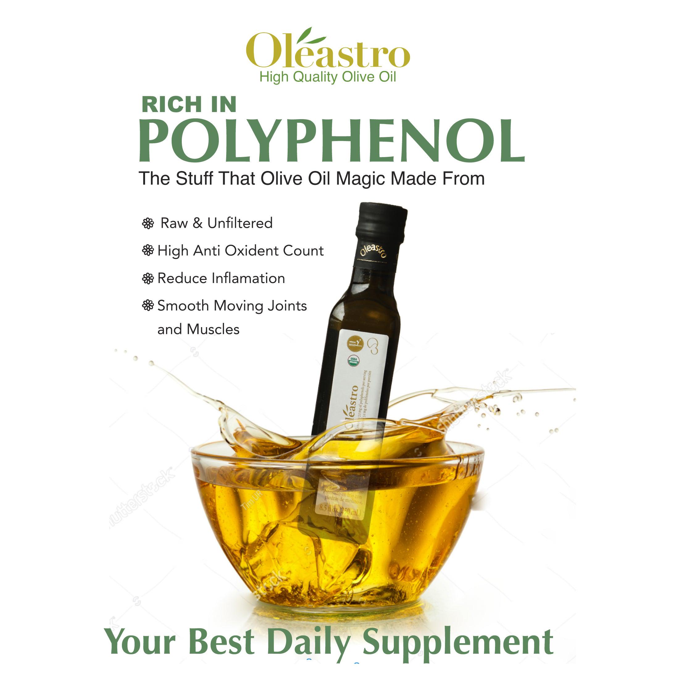 Highest Polyphenol Olive Oil - 250ML Koroneiki Organic Olive Oil by ...