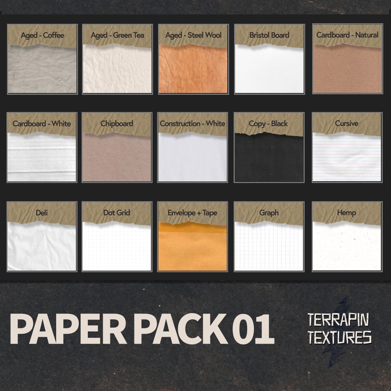 Paper Pack + Looping Textures (vol. 1) - Etsy