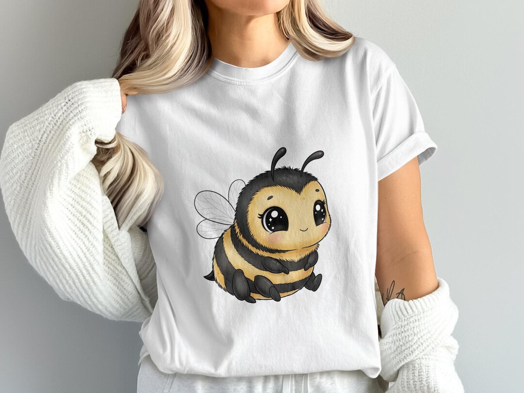 Cute Bee Clipart, Kawaii Bee Clipart, Cartoon Bee Digital, Baby Nursery ...