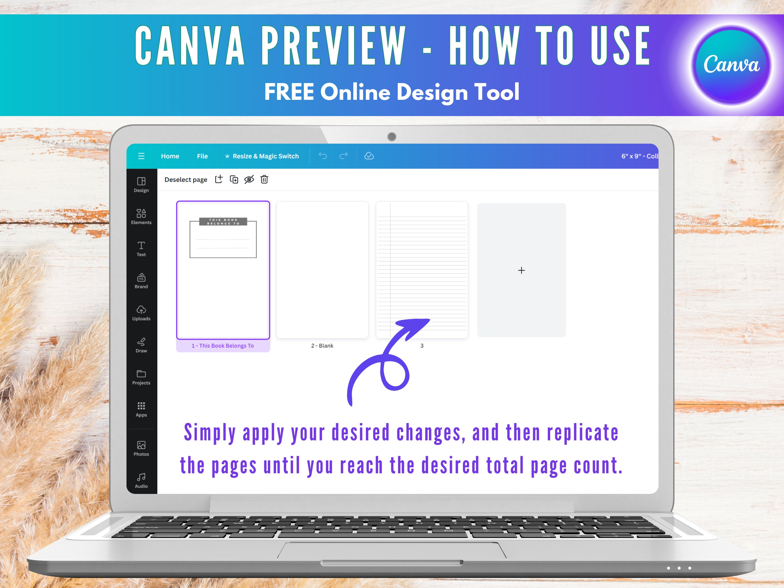 CANVA Editable KDP Interior Hexagon Paper large Pages 6x9 120 Pages ...