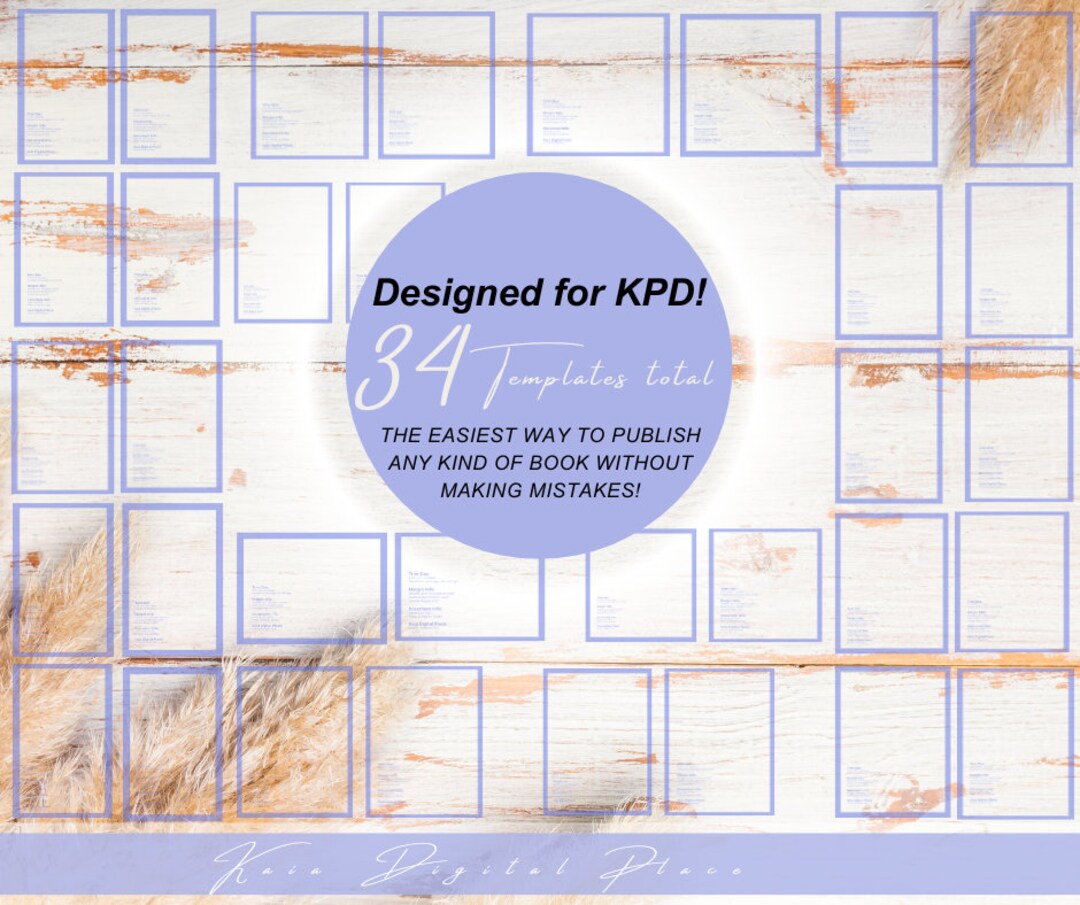 KDP Interior Template Pack All 17 Sizes Templates From 5 X 8 to 8.27 X ...