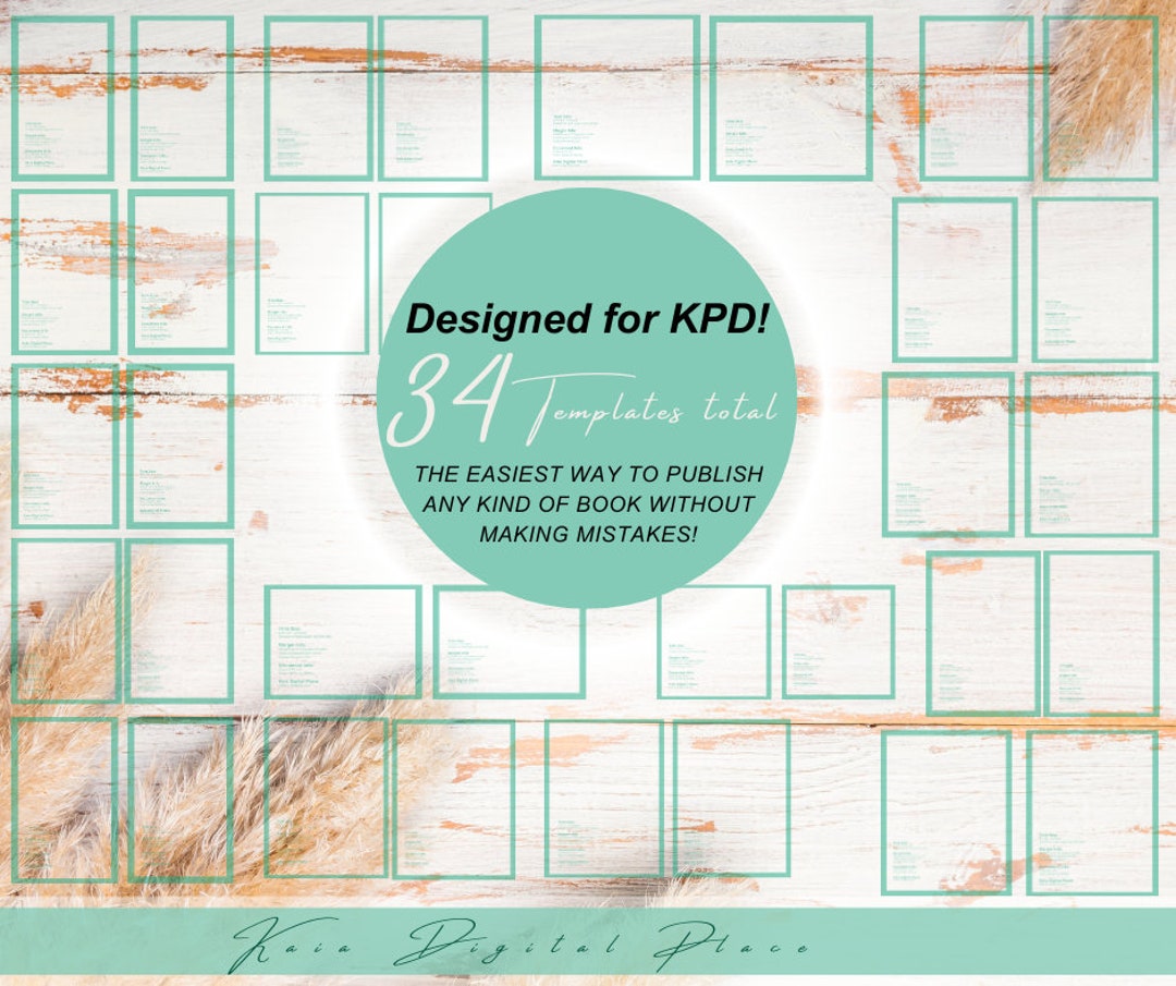 Interior Template Pack for KDP All 17 Sizes Template From 5 X 8 to 8.27 ...
