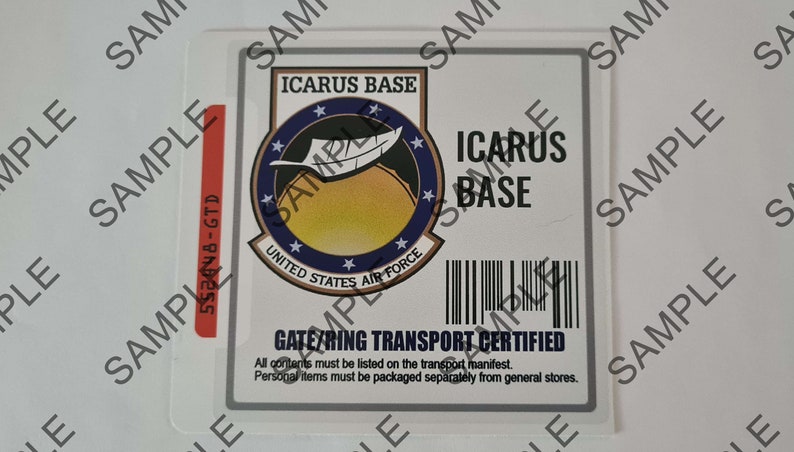 Stargate Universe Icarus Base Production Replica Stickers - Etsy