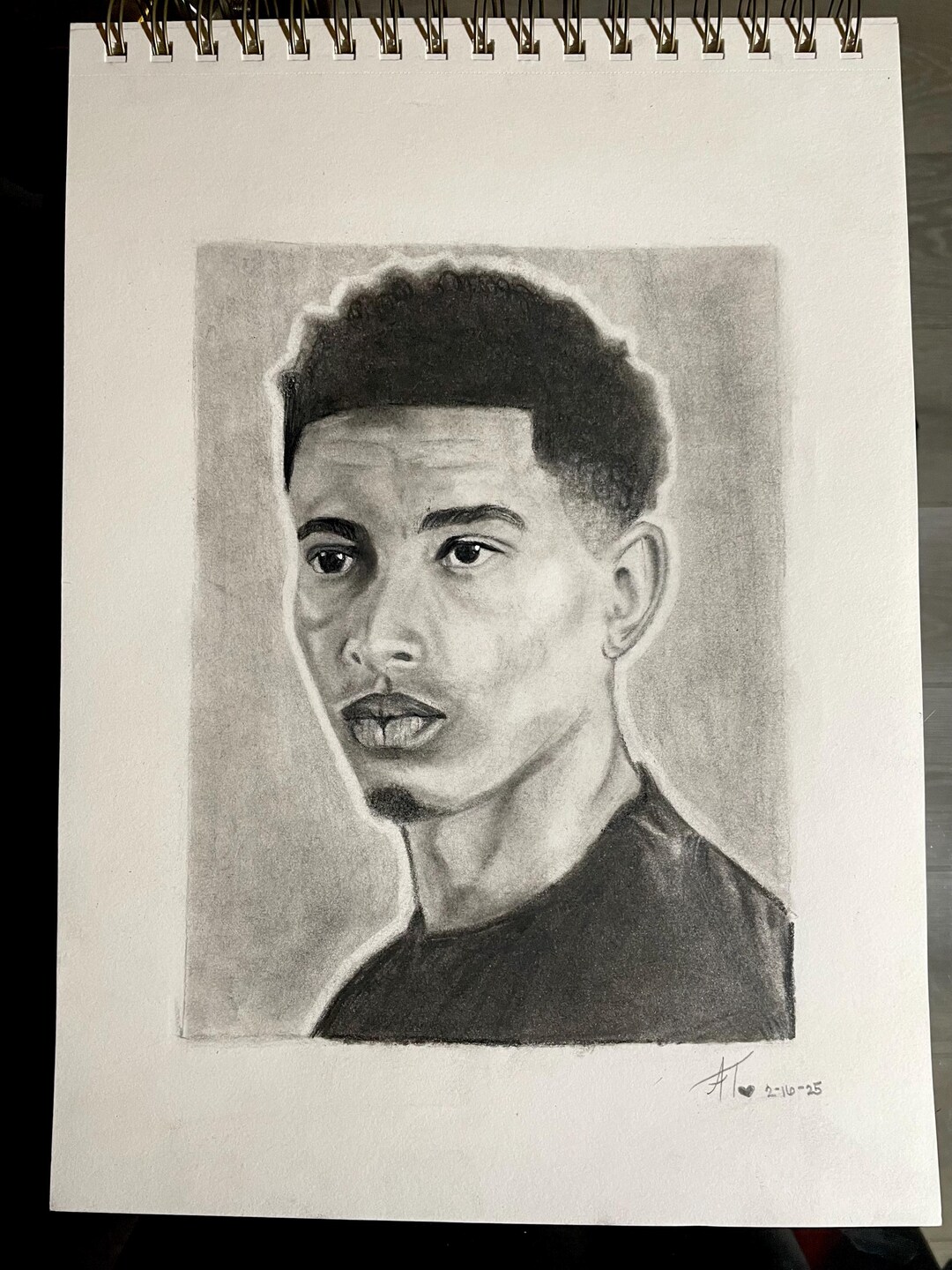 Original Jude Bellingham Art Portrait, Charcoal Drawing, Art Print ...