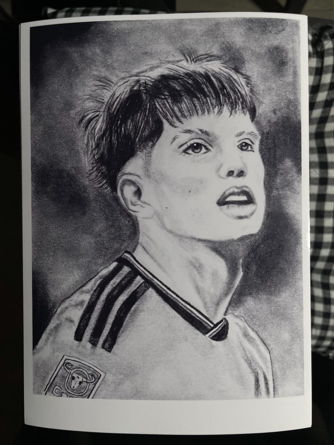 Original Alejandro Garnacho Art Portrait, Charcoal Drawing, Art Print ...