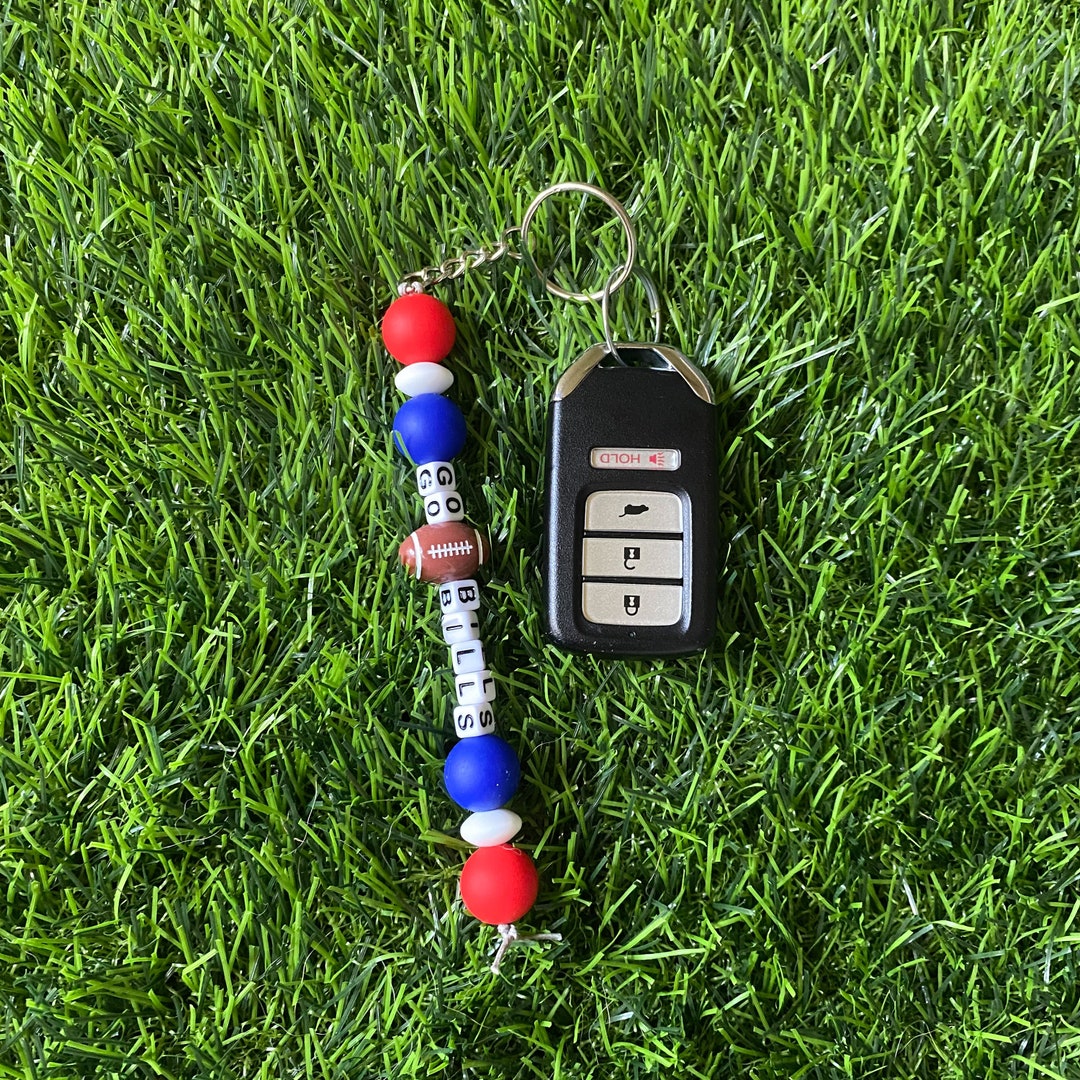 Go Bills Silicone Beaded Keychain Buffalo Bills Mafia Football Sports ...