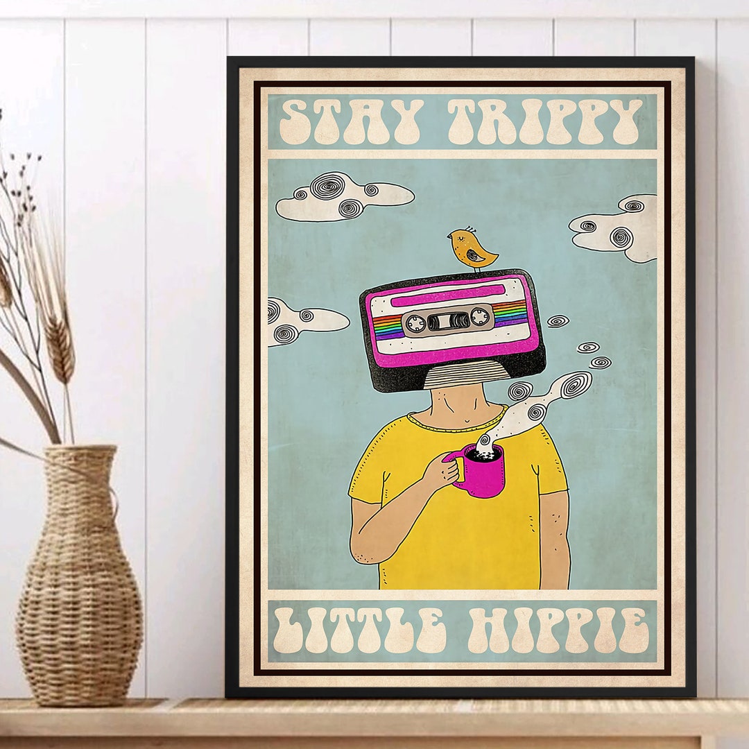 Stay Trippy Little Hippie Poster Hippie Poster Hippie Room - Etsy