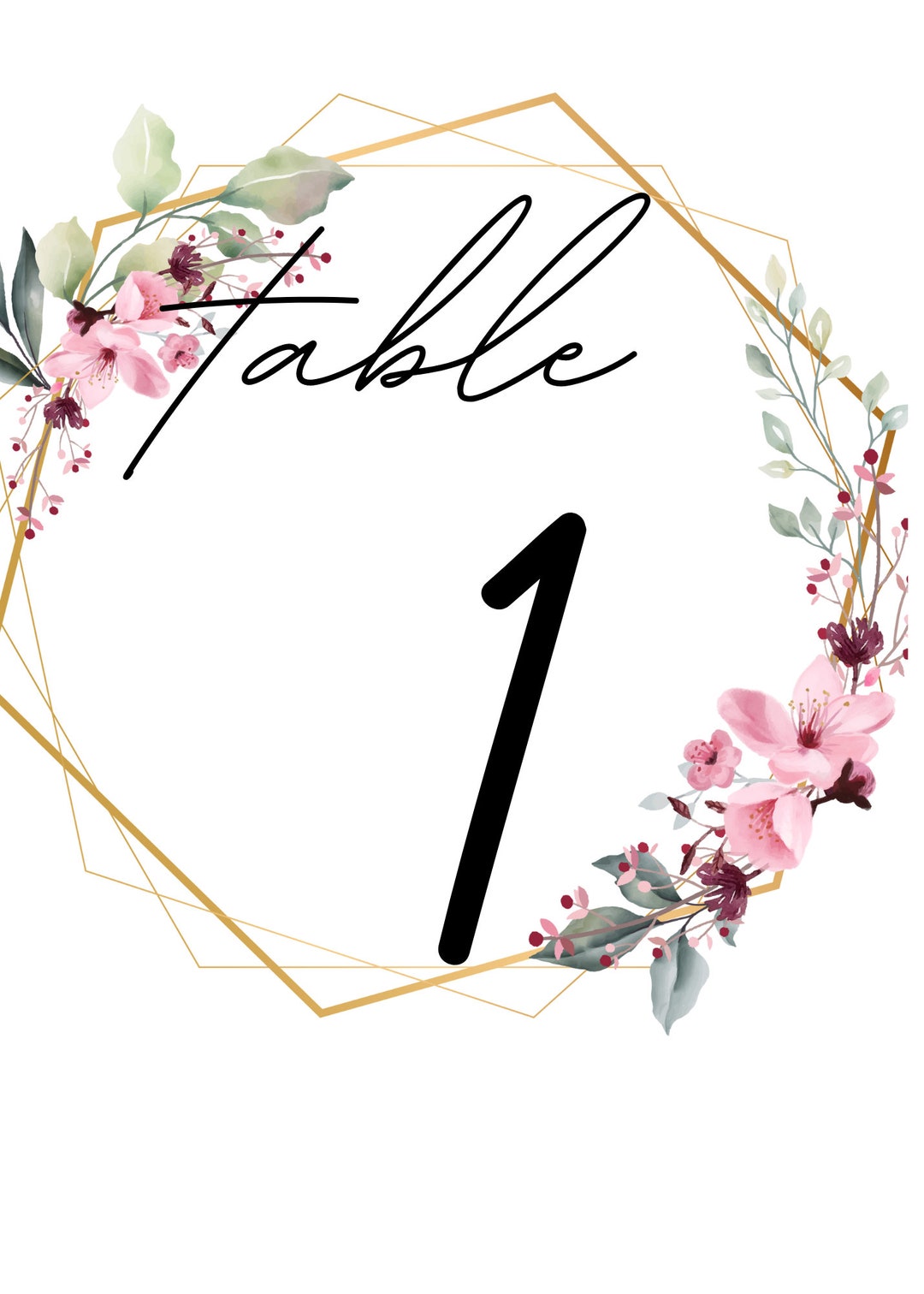 Printable Table Numbers - Etsy