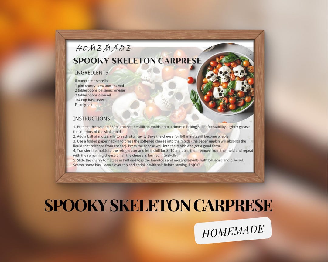 Spooky Recipe Cards Template Simple Recipe Cards Halloween Recipe Cards ...