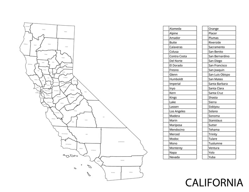 County Counting Maps - Etsy