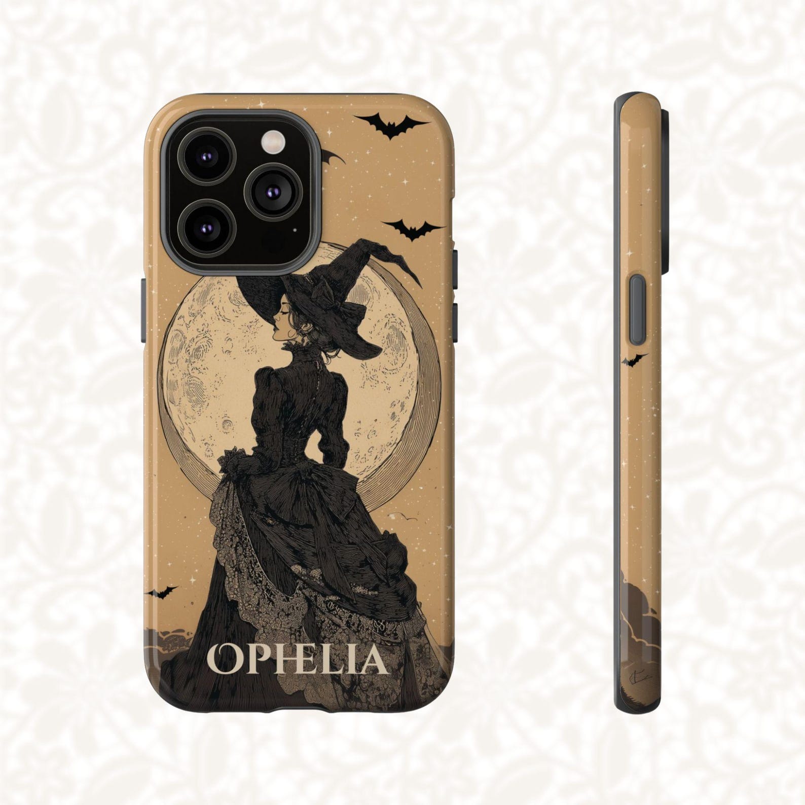 Personalized Vintage Witch Phone Case | Gothic Halloween Cover | Custom ...