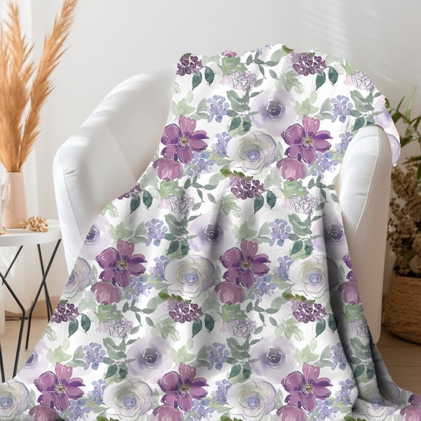 Purple Throw Blanket - Etsy