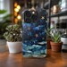 Stars Phone Case Faux Stained Glass, Starry Night Cover, iPhone 11 12 ...