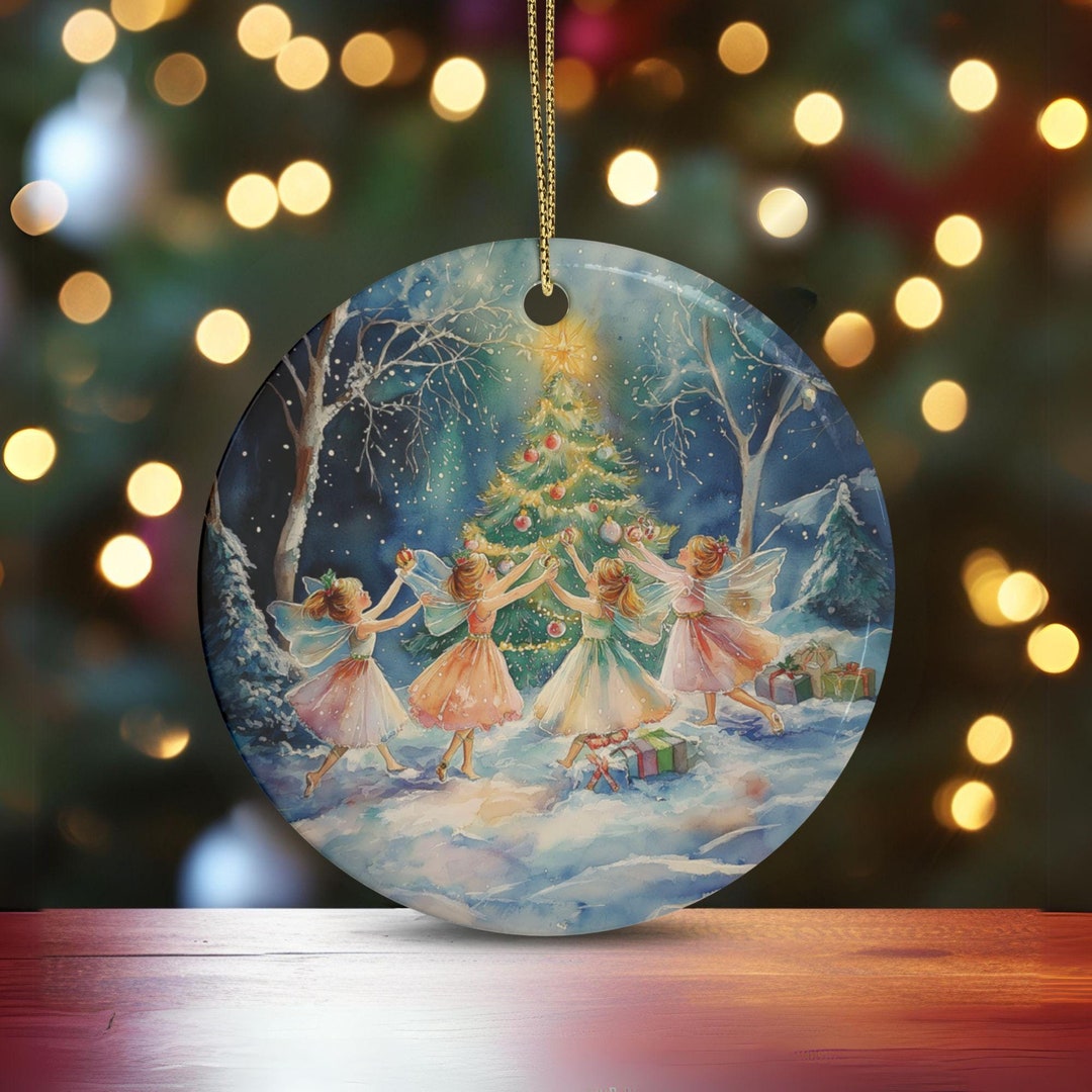 Fairy Christmas Ornament Christmas Tree Decor Fairies Winter Ornament ...