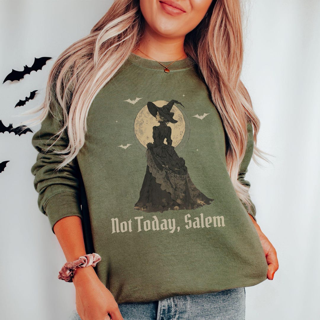 Halloween Witch Sweatshirt Vintage Gothic | Dark Academia Victorian ...
