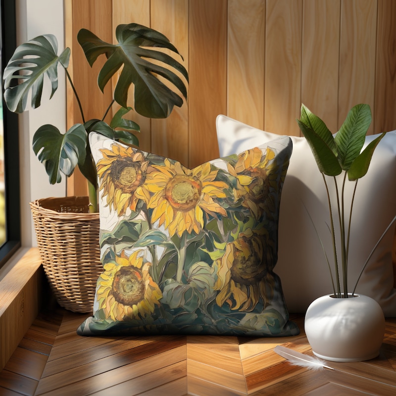 Sunflower Pillows - Etsy