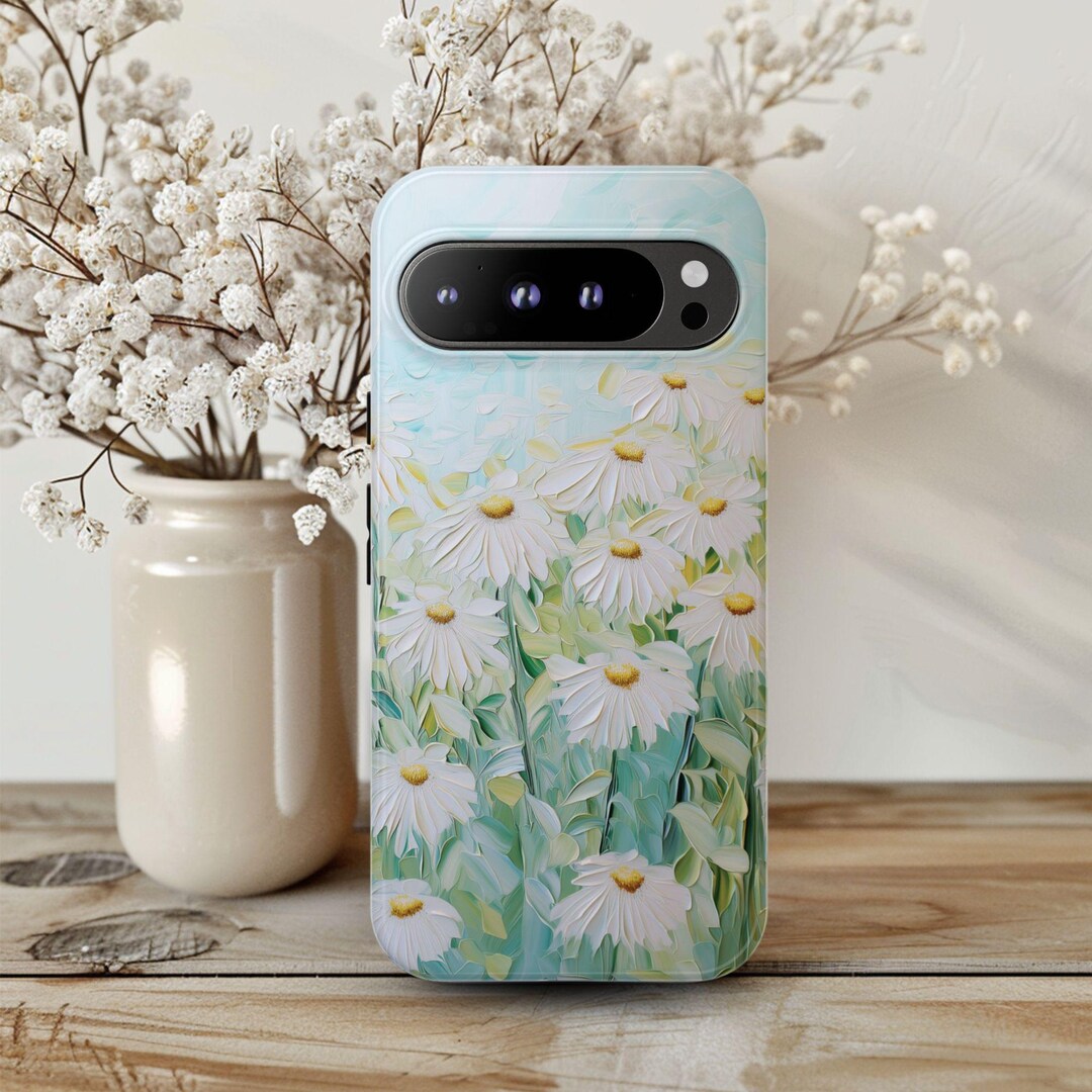 White Coneflower Phone Case Pastel Floral Phone Case Summer Garden ...