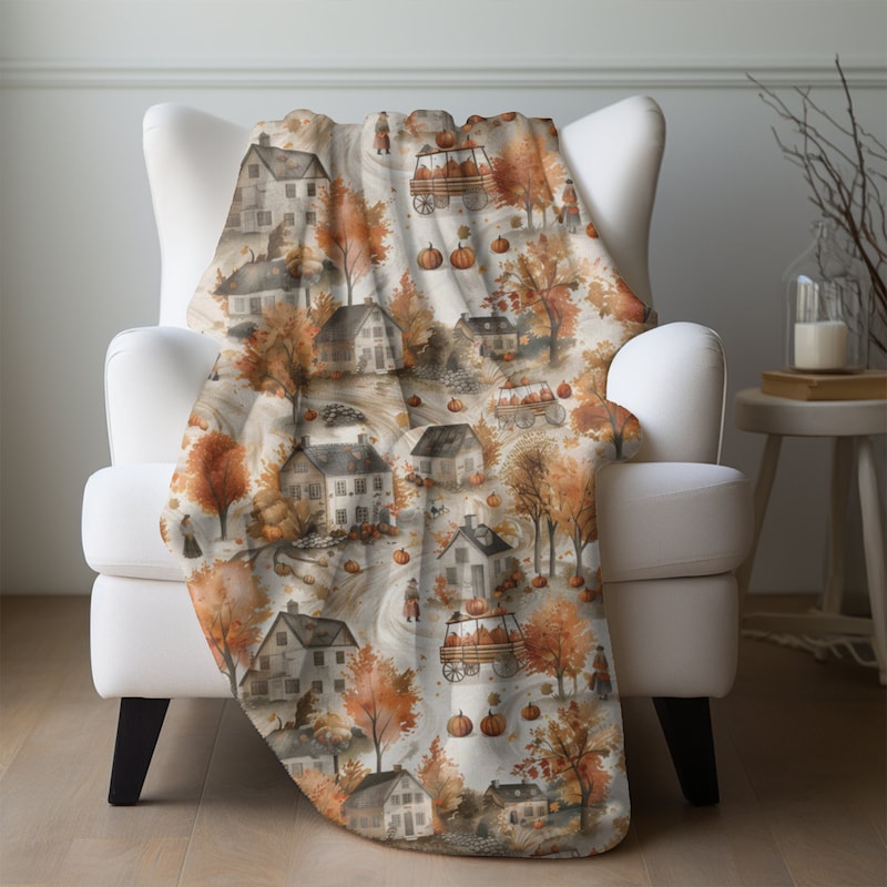 Leaf Throw Blanket - Etsy