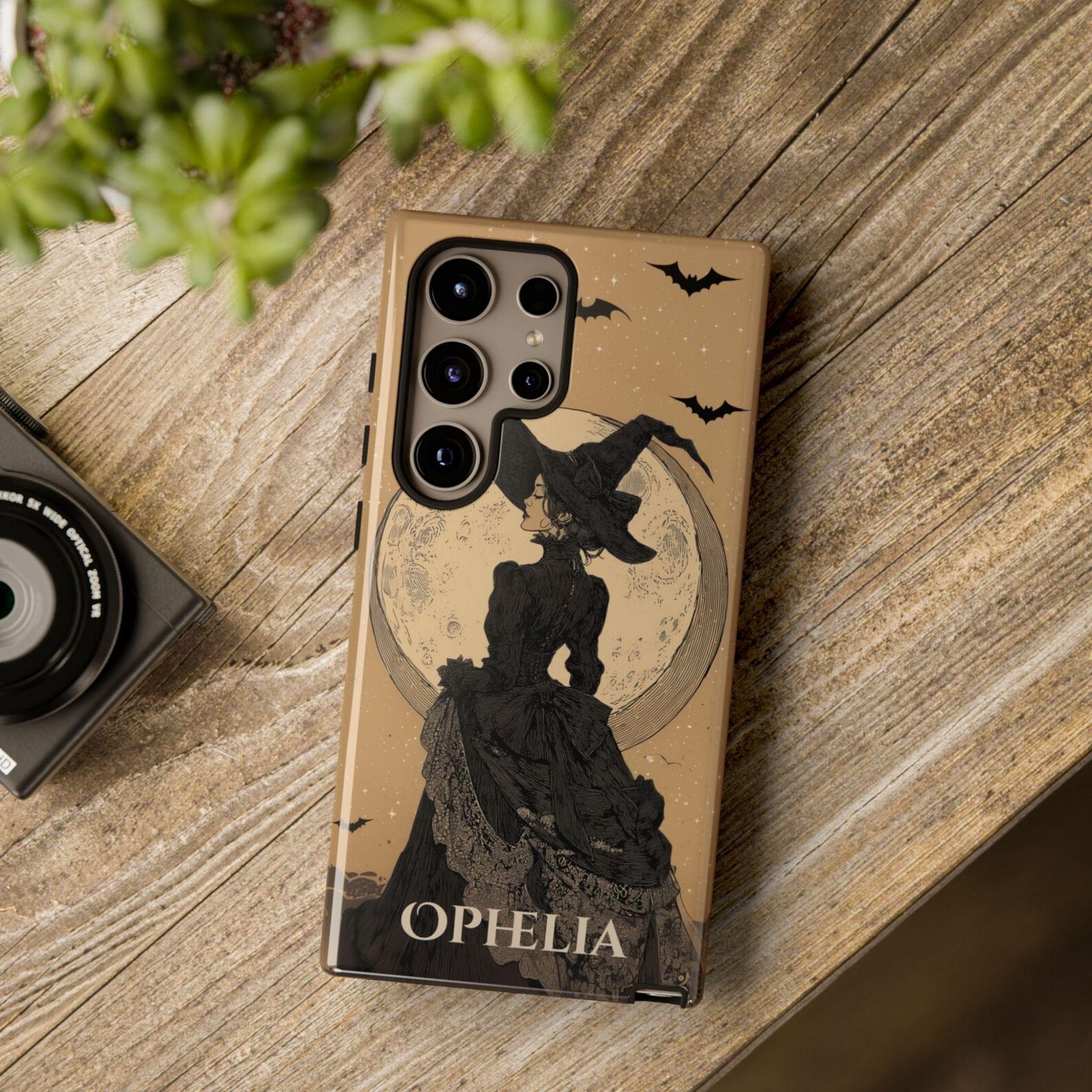 Personalized Vintage Witch Phone Case | Gothic Halloween Cover | Custom ...