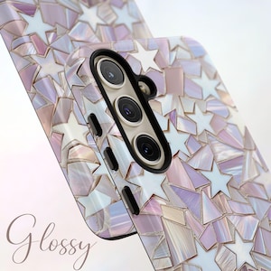 Stars Faux Stained Glass Mosaic Phone Case Celestial Phone Cover Star ...