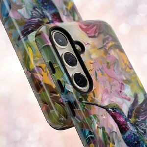 Tropical Hummingbird Phone Case Floral Bird Phone Cover Birdwatchers ...