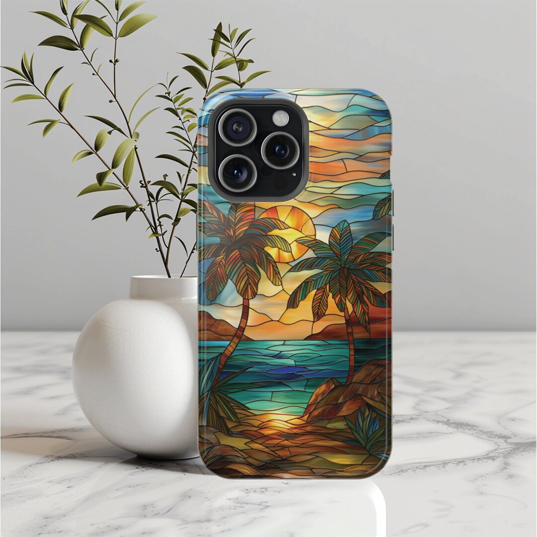 Palm Trees Tropical Phone Case Magsafe Compatible Beach Phone Cover ...