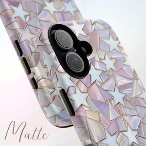 Stars Faux Stained Glass Mosaic Phone Case Celestial Phone Cover Star ...