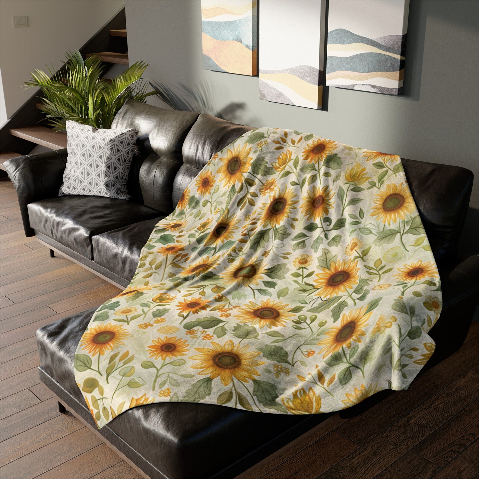 Sunflower Blanket Fall Home Decor Floral Throw Blanket Flower Lovers ...