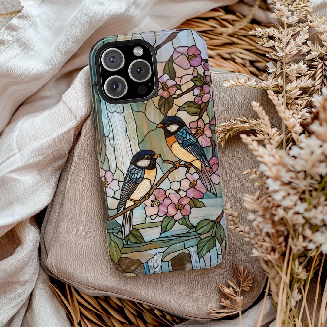 Bird Waterfall Magsafe Compatible Phone Case Floral Waterfall Landscape ...