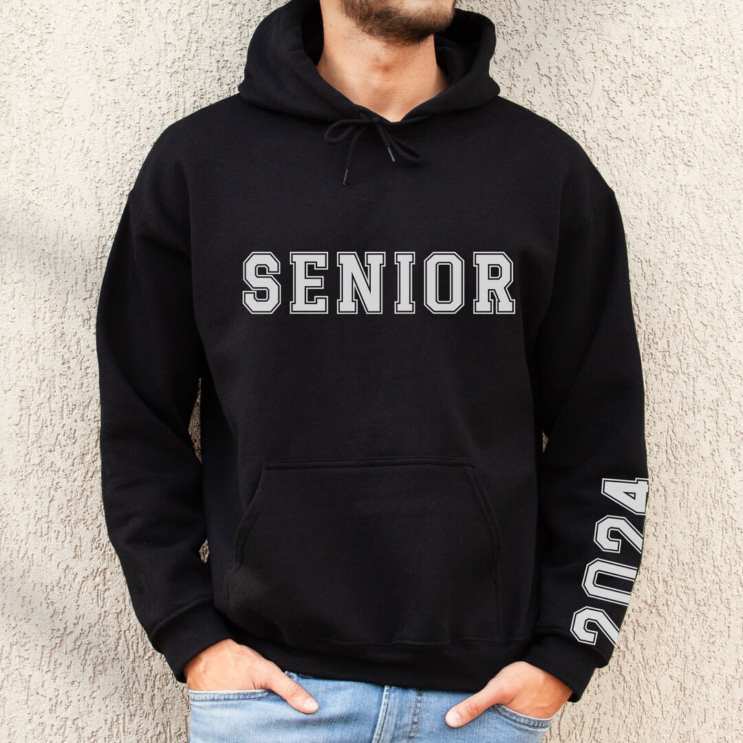 Senior 2024 Name on Sleeve Hoodie Class of 2024 Sweatshirt, Gift for ...