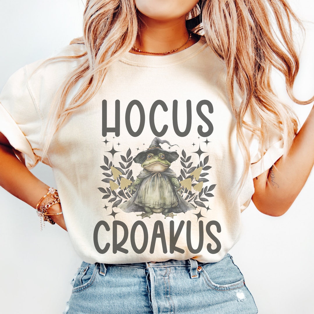 Witchy Frog Shirt Halloween T-shirt Hocus Croakus T Shirt Spooky ...