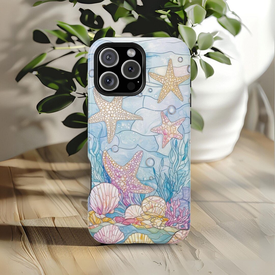 Fisherman Magsafe Compatible Phone Case Coastal Beach Faux Stained ...