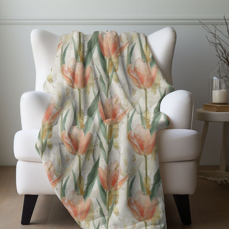 Peach Throw - Etsy