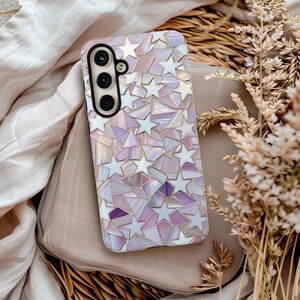 Stars Faux Stained Glass Mosaic Phone Case Celestial Phone Cover Star ...