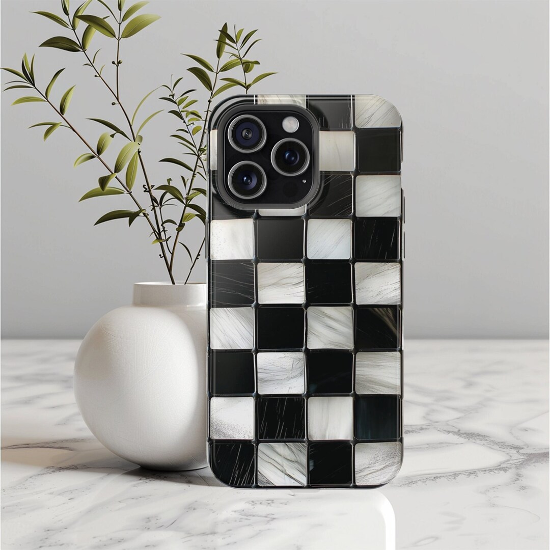 Checkered Phone Case Checkerboard Phone Cover Retro Checked Magsafe ...