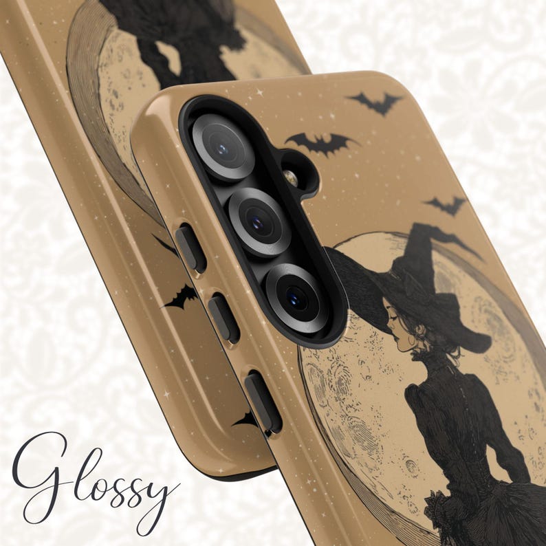 Personalized Vintage Witch Phone Case | Gothic Halloween Cover | Custom ...