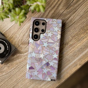 Stars Faux Stained Glass Mosaic Phone Case Celestial Phone Cover Star ...