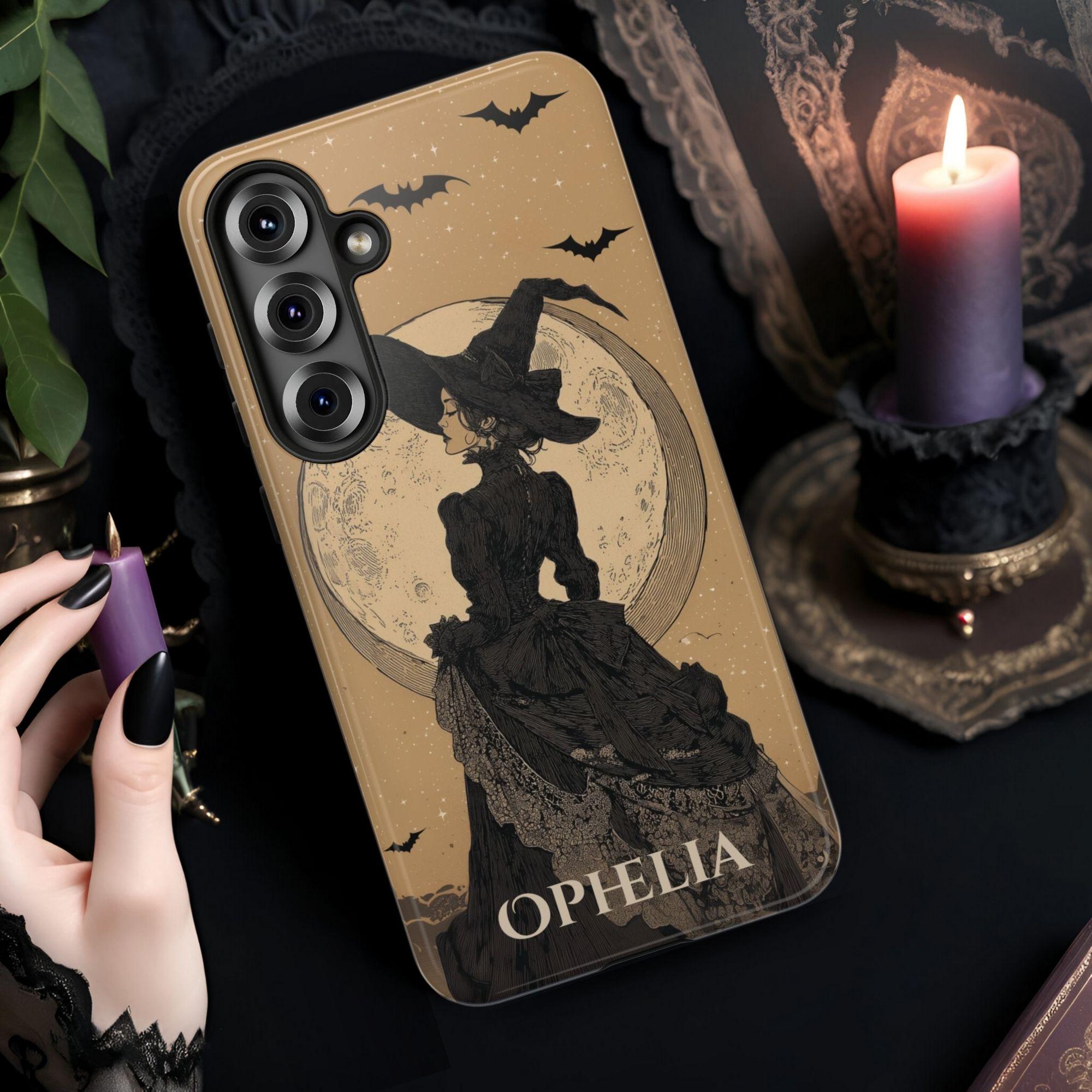 Personalized Vintage Witch Phone Case | Gothic Halloween Cover | Custom ...