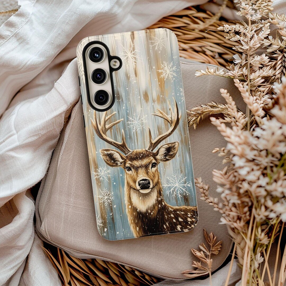 Winter Deer Phone Case Christmas Phone Cover Winter Forest Phone Case ...