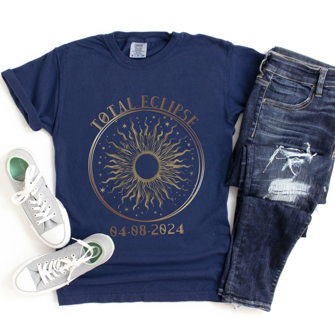 Solar Eclipse 2024 Shirt, Total Eclipse 2024 T-shirt, Comfort Colors ...