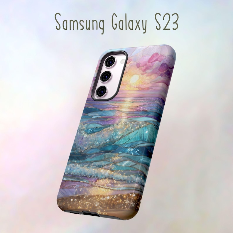Beach Sunset Phone Case Ocean Waves Aesthetic, Coastal Summer Phone ...