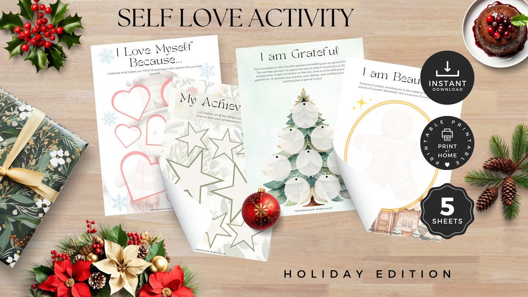 Kids Self Love Activity, Gratitude Practice, Homeschool Worksheets ...