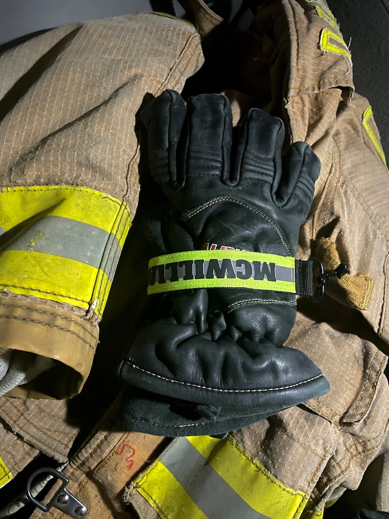 Customizable Firefighter Glove Strap - Firefighter, Firefighter Gift ...