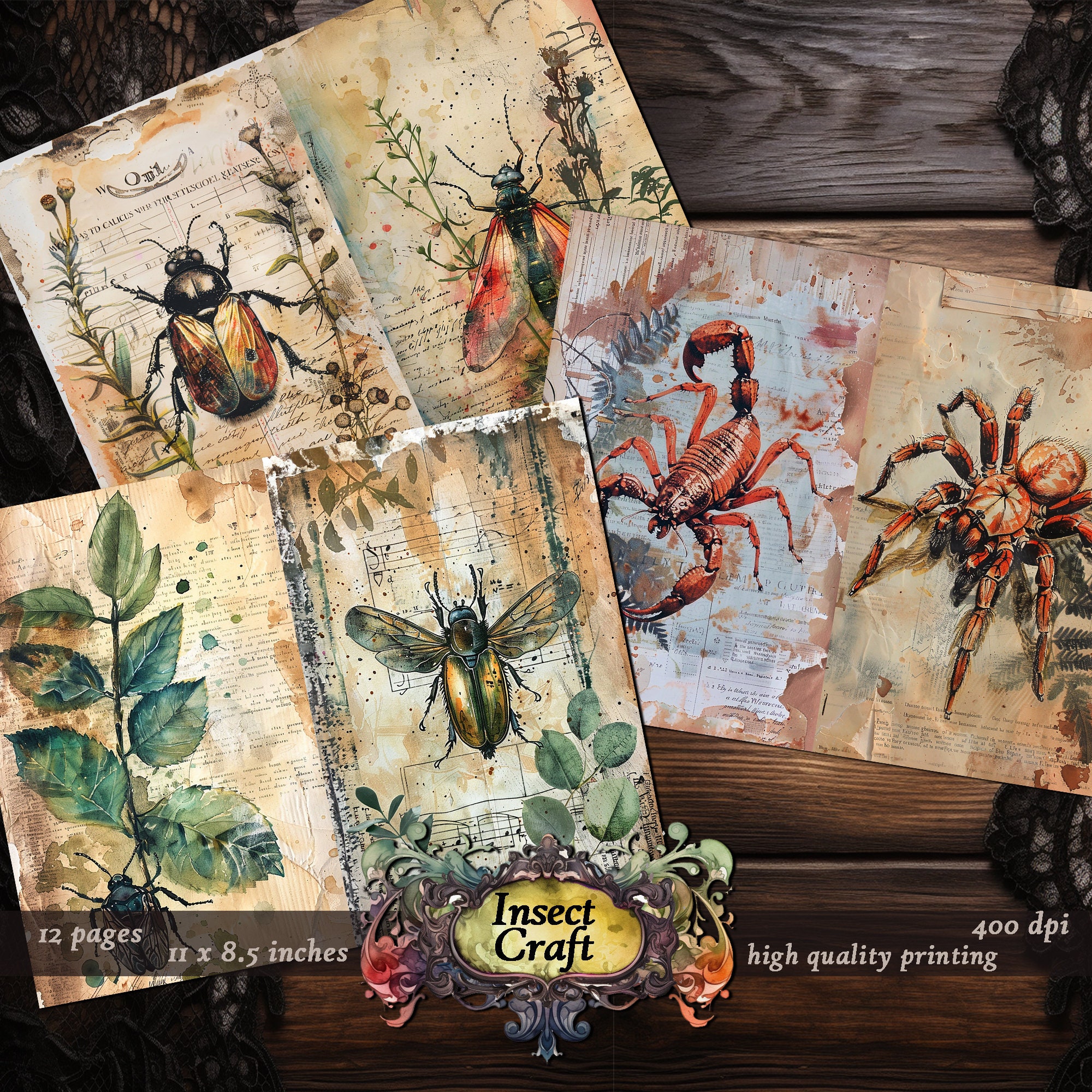 Insect Craft-bugging Out, Insect Junk Journal, Bug Printable ...
