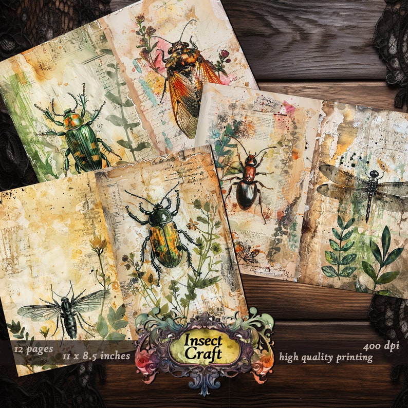 Insect Craft-bugging Out, Insect Junk Journal, Bug Printable ...