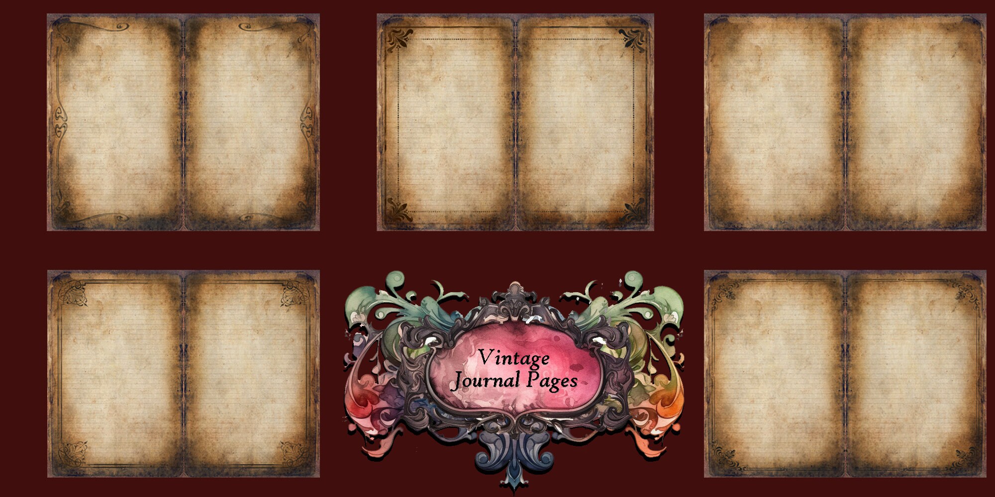 Faded Splendor: Vintage Book Page Prints for Whimsical Junk Journals ...